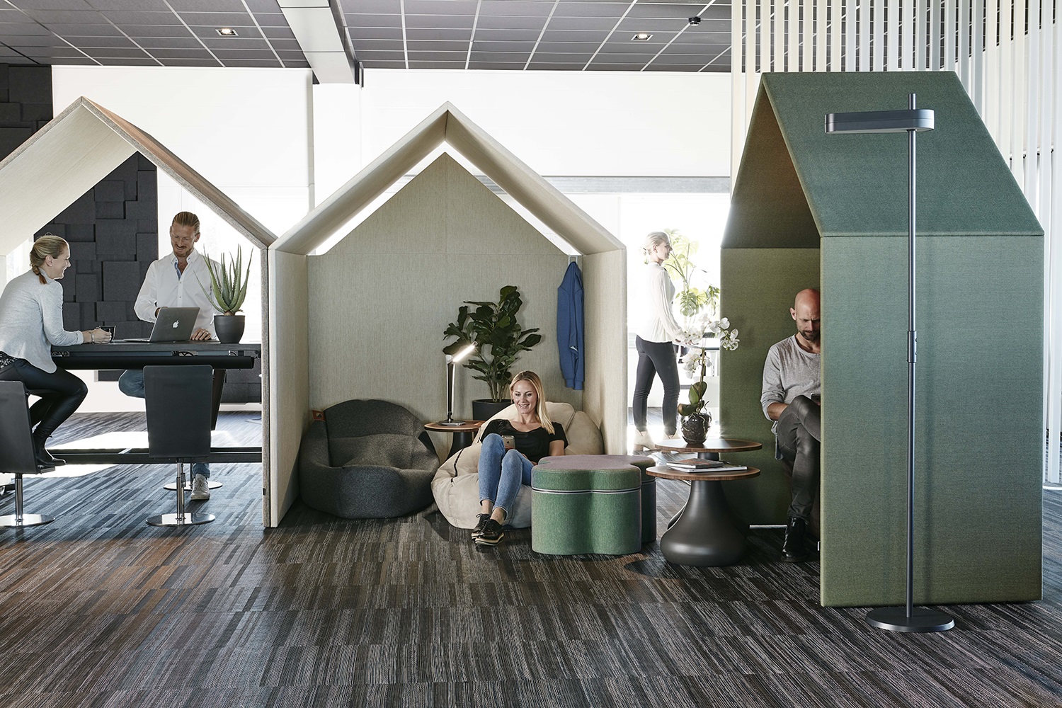 Cabane acoustique de bureau pour open space et coworking