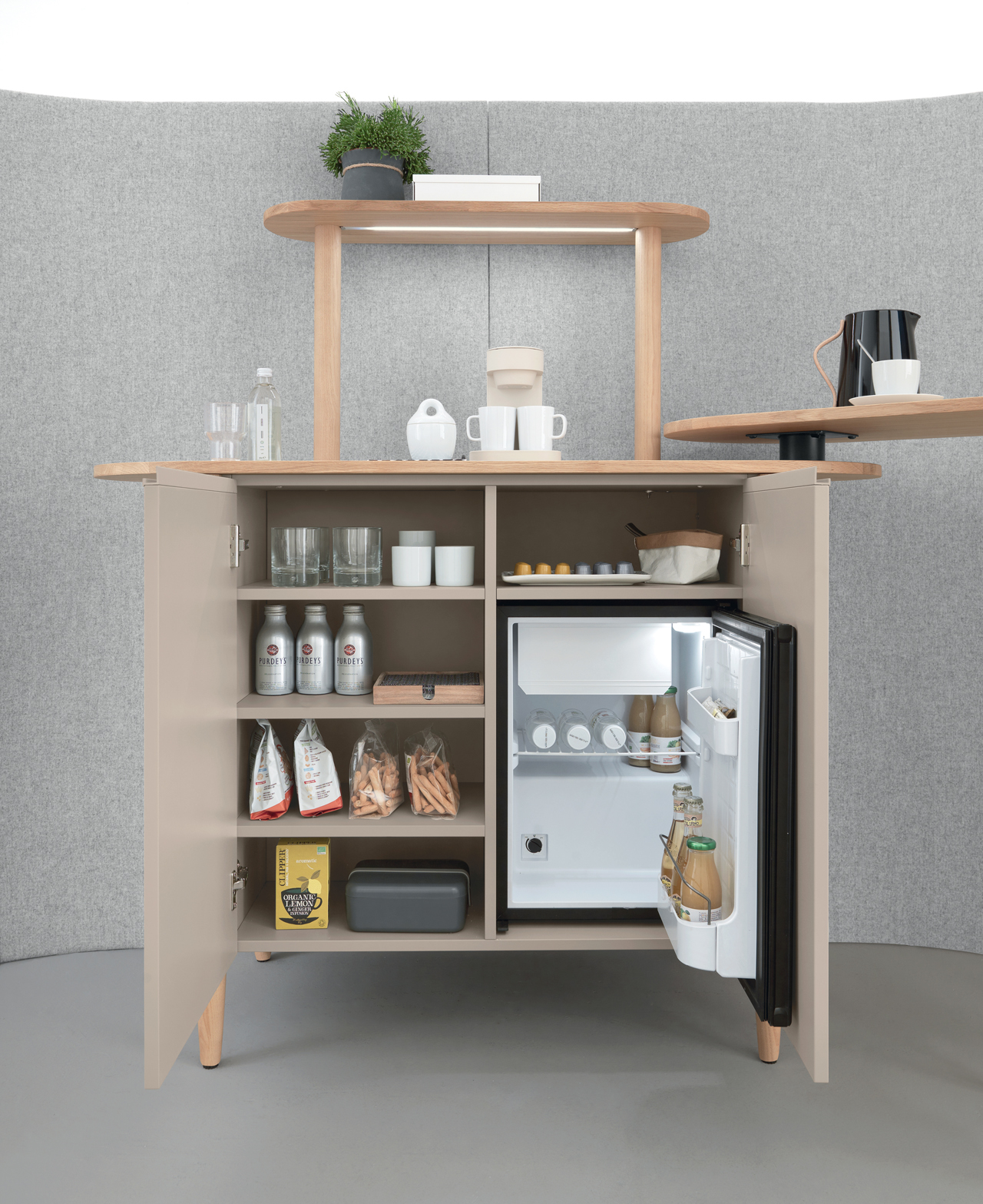 Kitchenette de cafétéria - Mobilier de coworking COOKIE