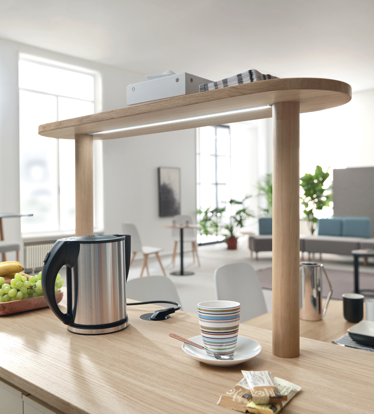 Kitchenette de cafétéria - Mobilier de coworking COOKIE