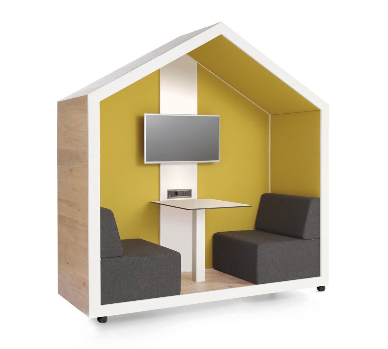 Alcôve mobile CAHUTE pour espace de coworking et open space agiles