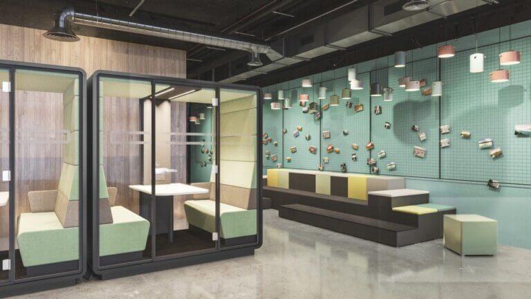 Cabine acoustique pour créer des espaces de réunion design