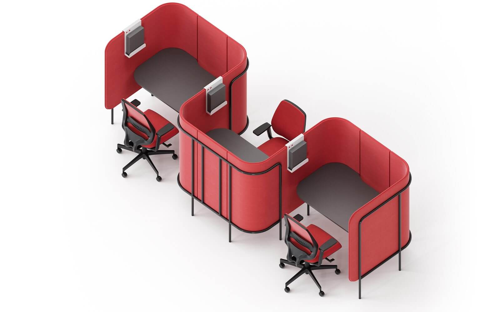 Bureau acoustique modulable PARAVENT pour les open spaces