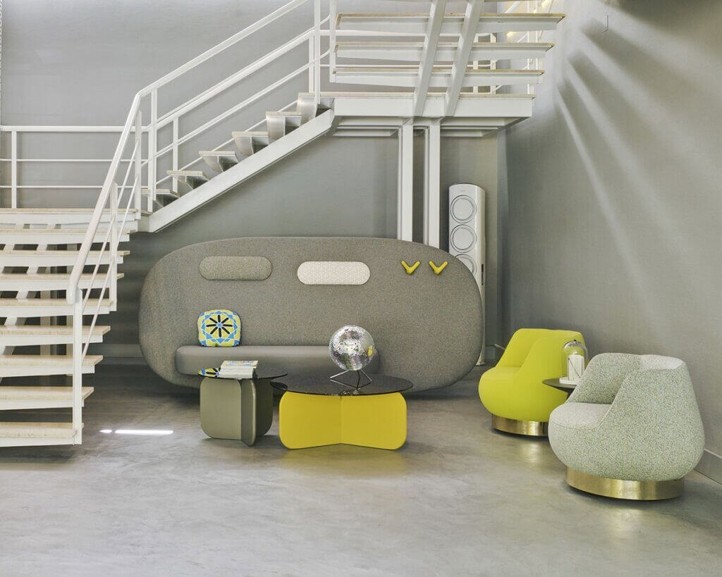 Canapé design FLOAT pour aménager l'accueil des entreprises