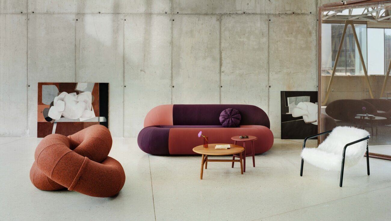 Canapé design pour les espaces d'acceuil haut de gamme LINK & LOOP