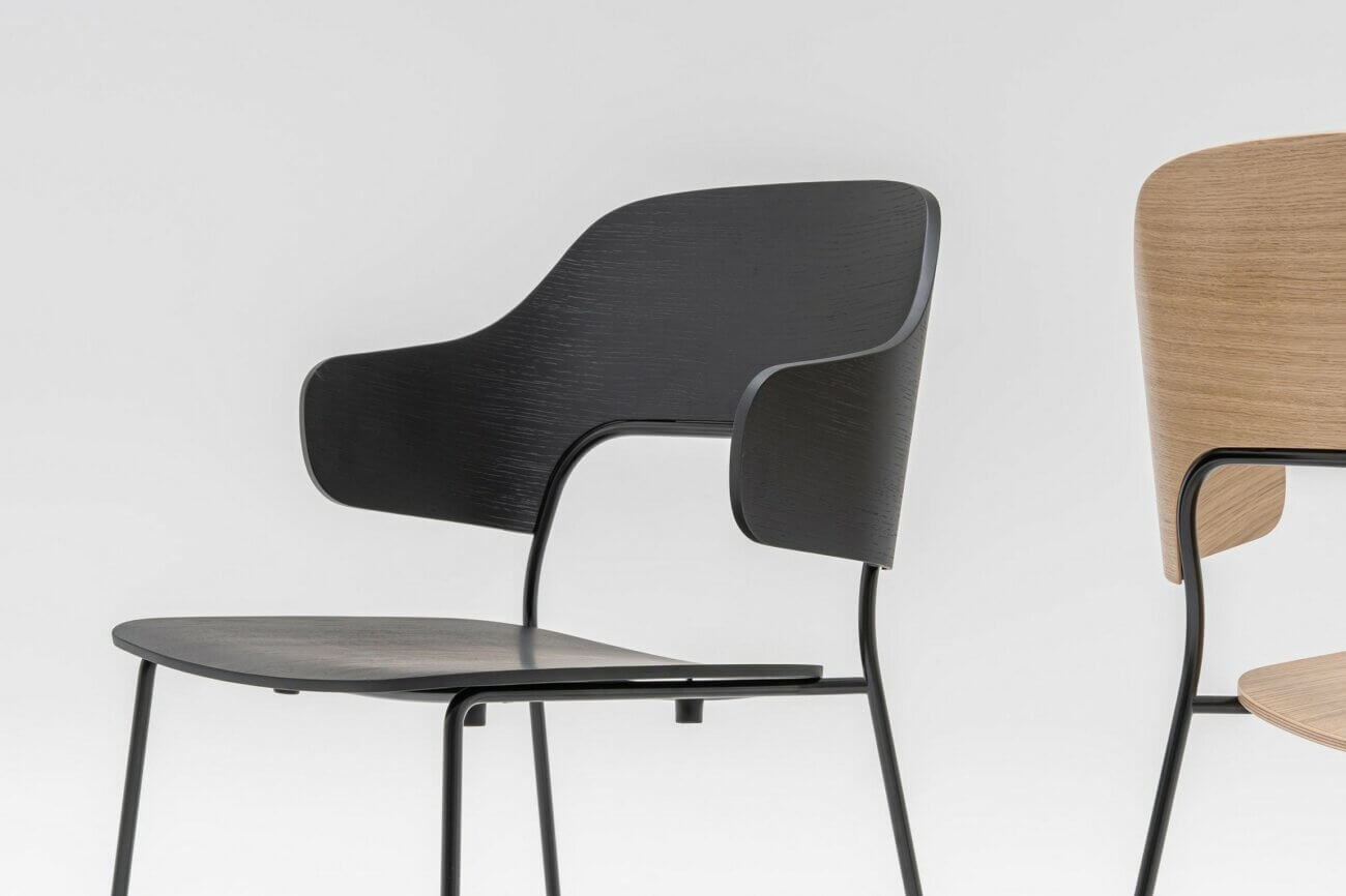 Chaise de restaurant design FEEL en bois contreplaqué pour les pros