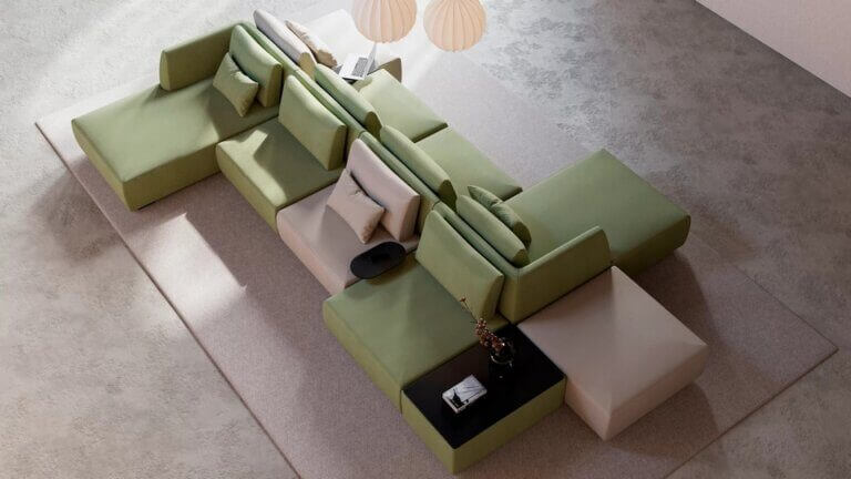 Canapé design et modulable pour aménager les espaces lounge