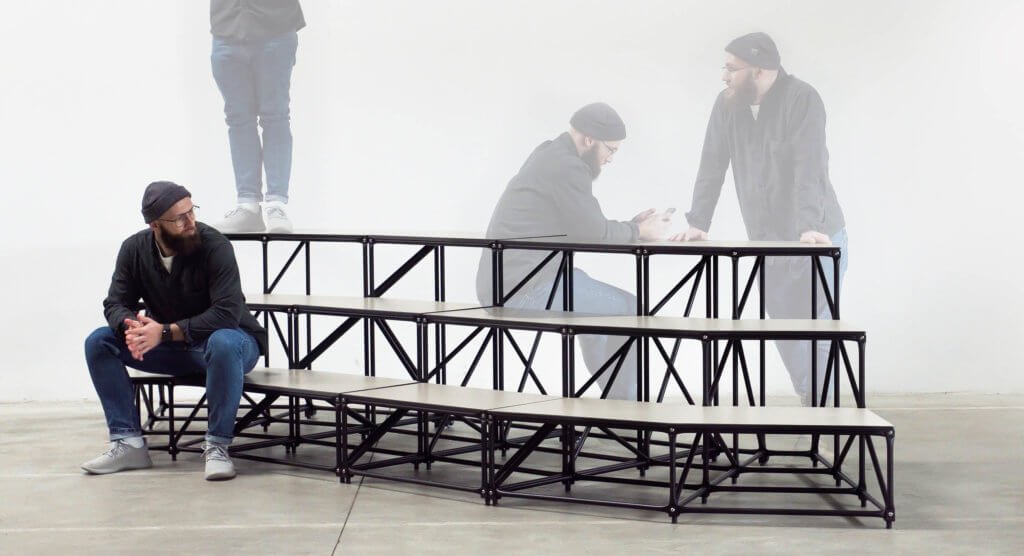 Gradins design SITUP pour la modularité des espaces de travail