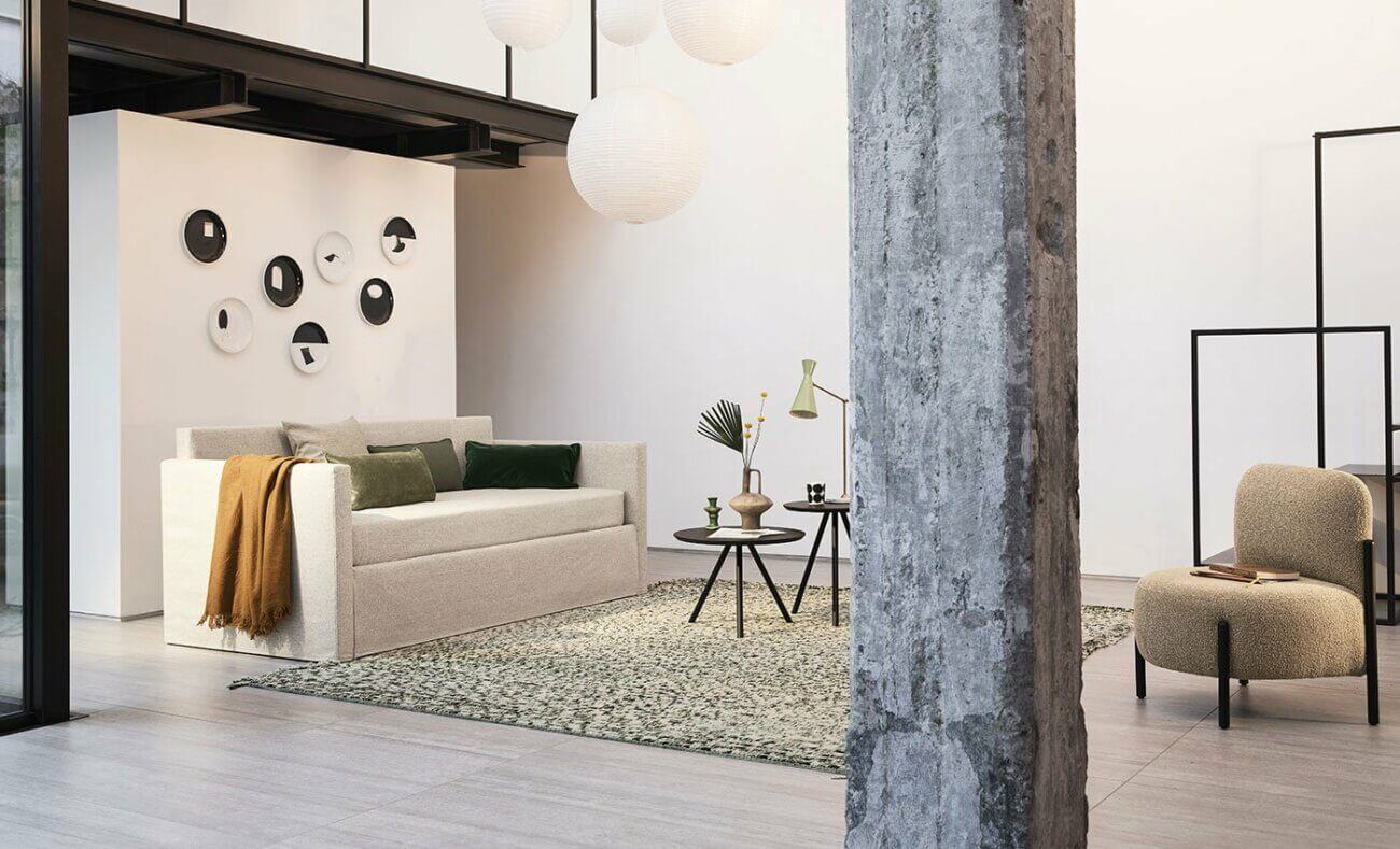 Canapé lit design LORCA pour l'hôtellerie haut de gamme