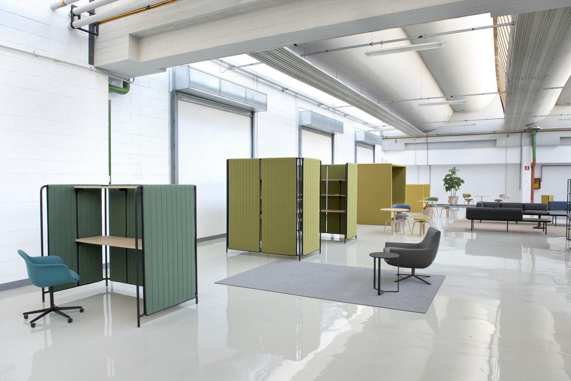 Bureau acoustique mobile PARAVENT pour les open spaces modulables.